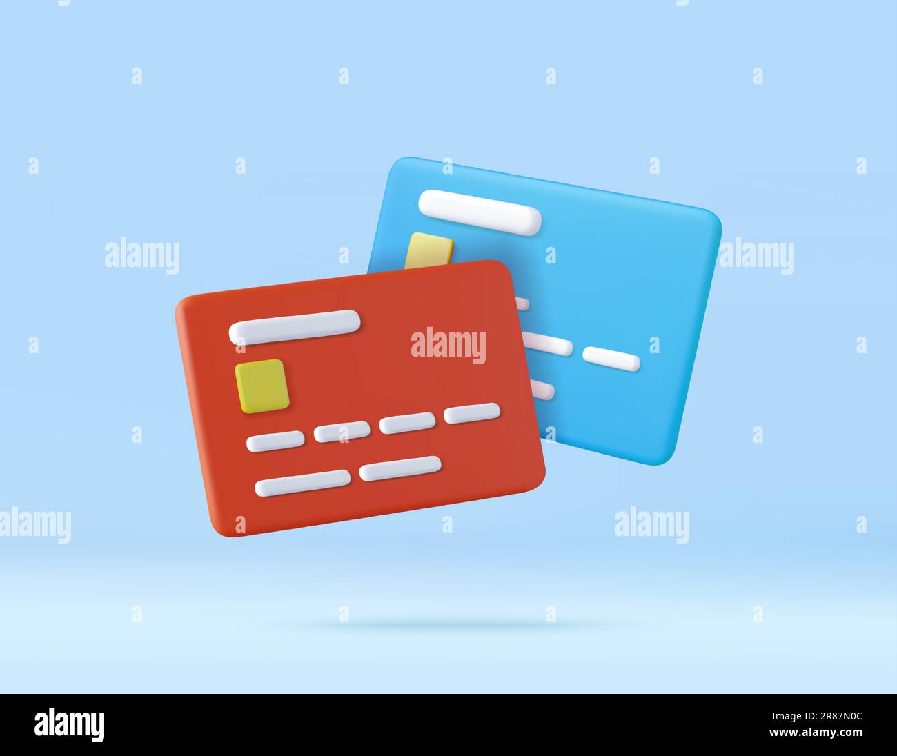 3D credit card Stock Vector Image & Art - Alamy