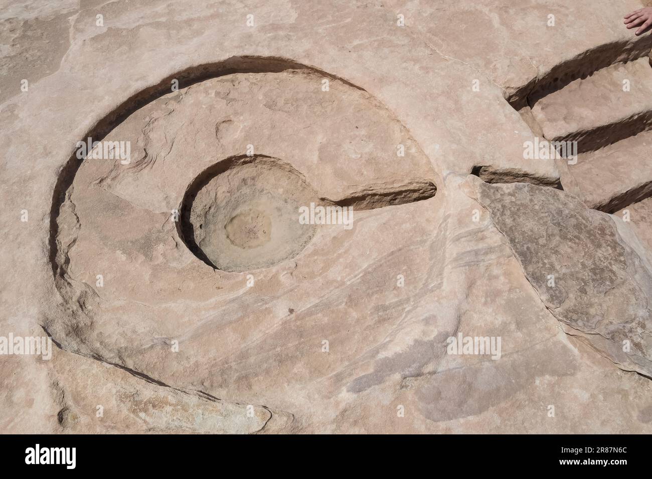 Architectural detail of the altar at the High Place of Sacrifice in the ...