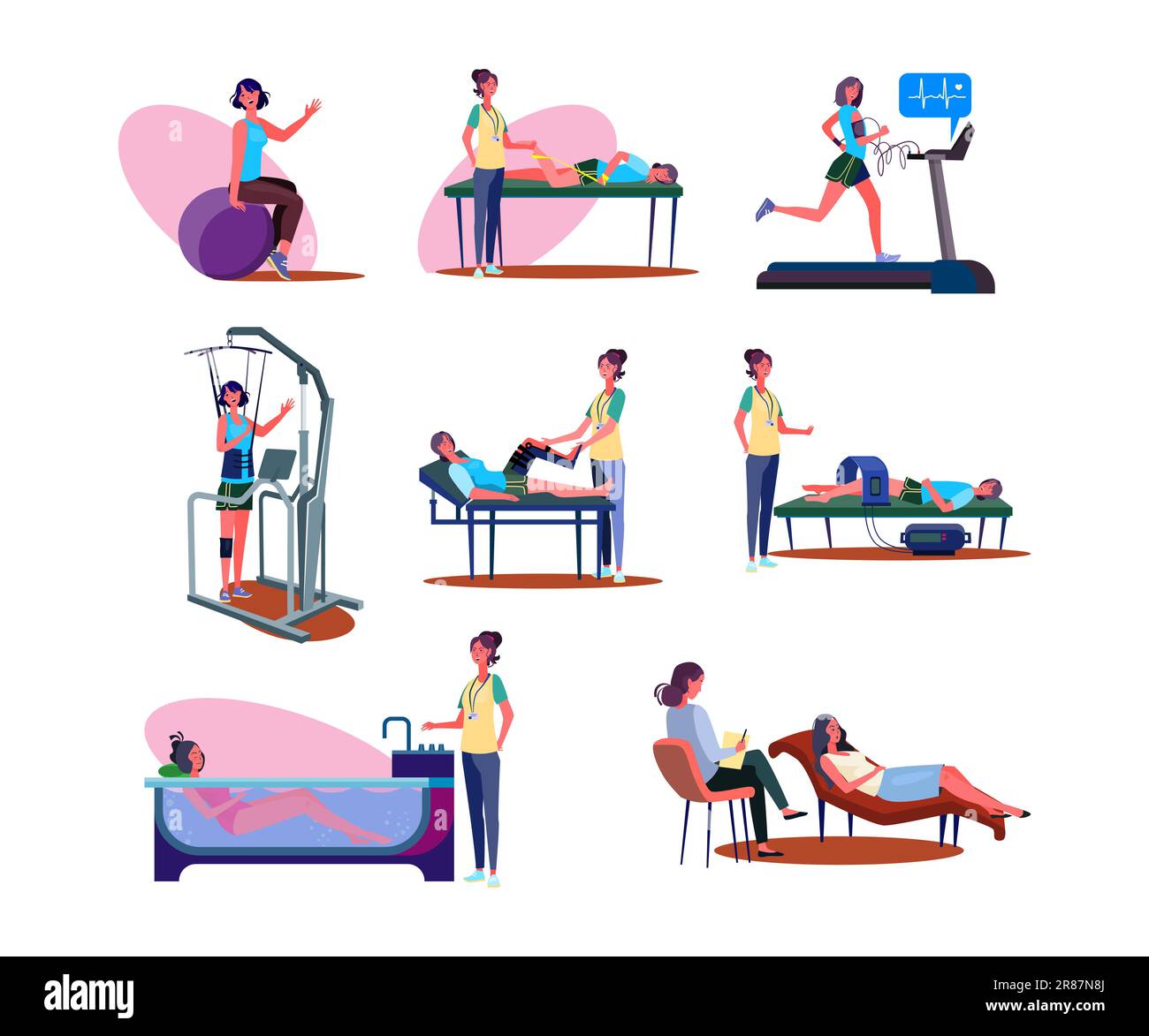 Set of people during medical procedures Stock Vector Image & Art - Alamy