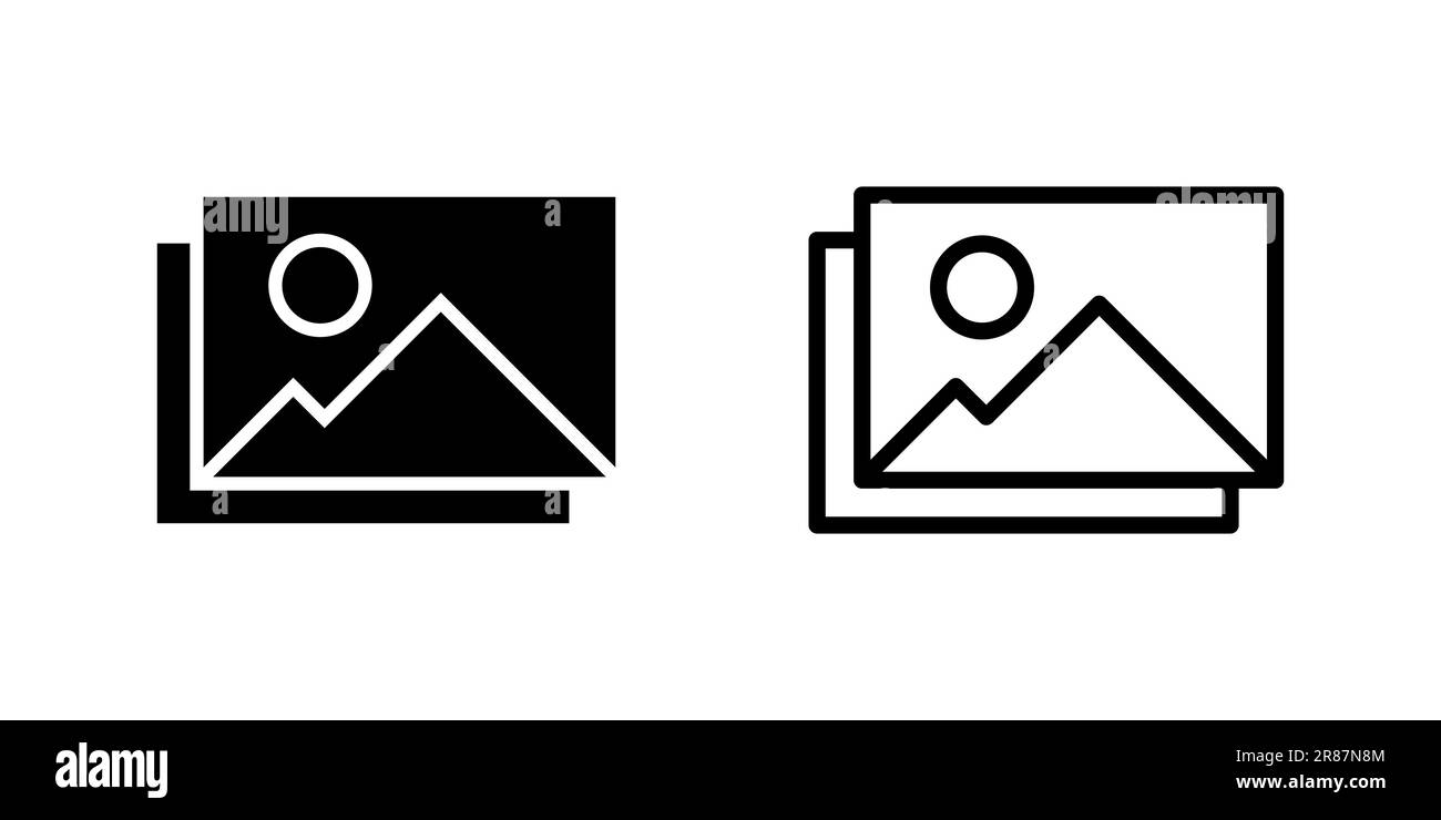 Picture icon set. photo gallery icon symbol Stock Vector Image & Art ...