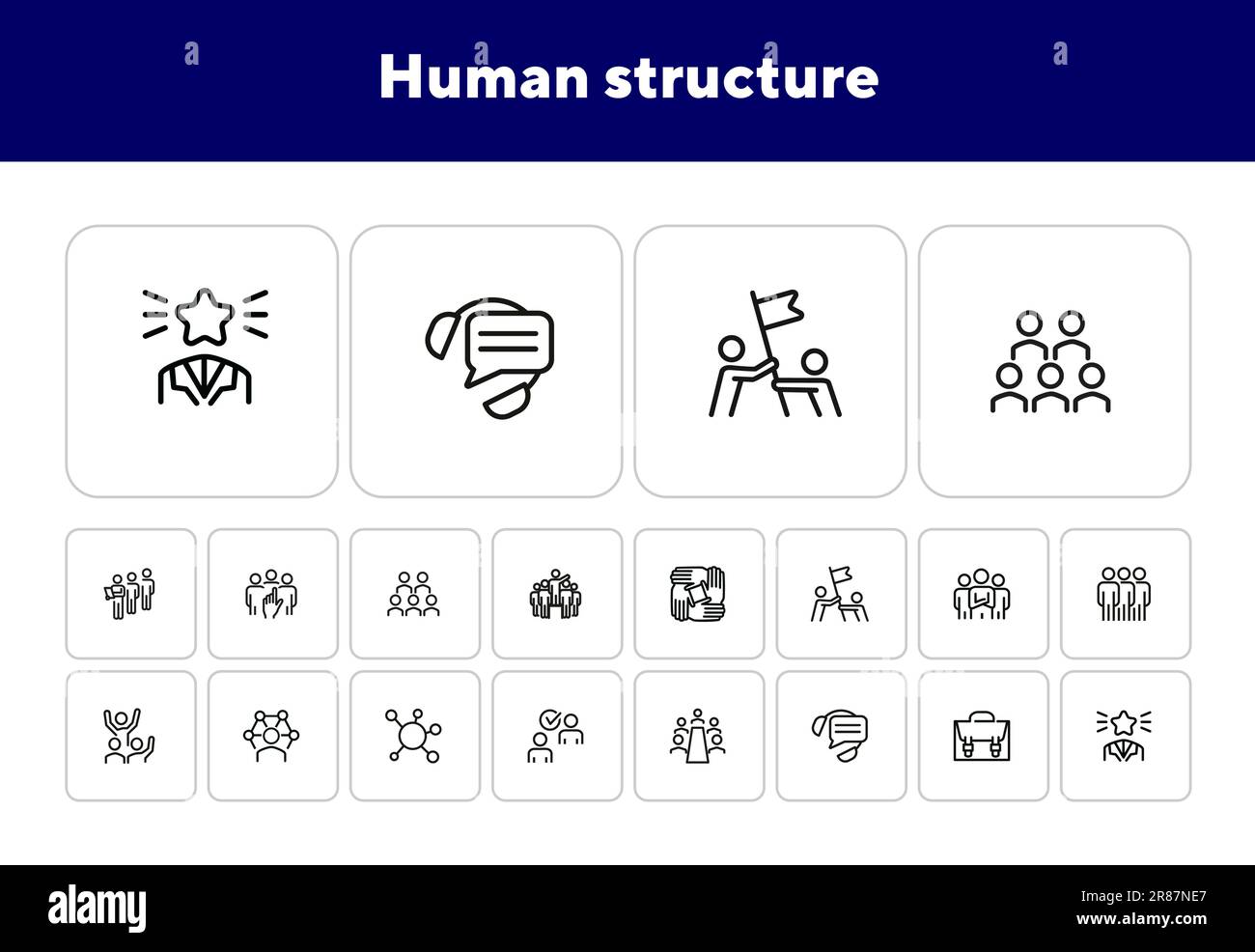 Structure icons hi-res stock photography and images - Alamy