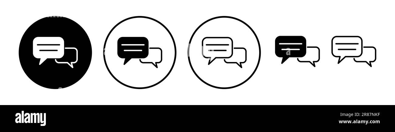 Chat icon vector. Chat Icon in trendy flat style isolated. Speech bubble symbol for web design ...