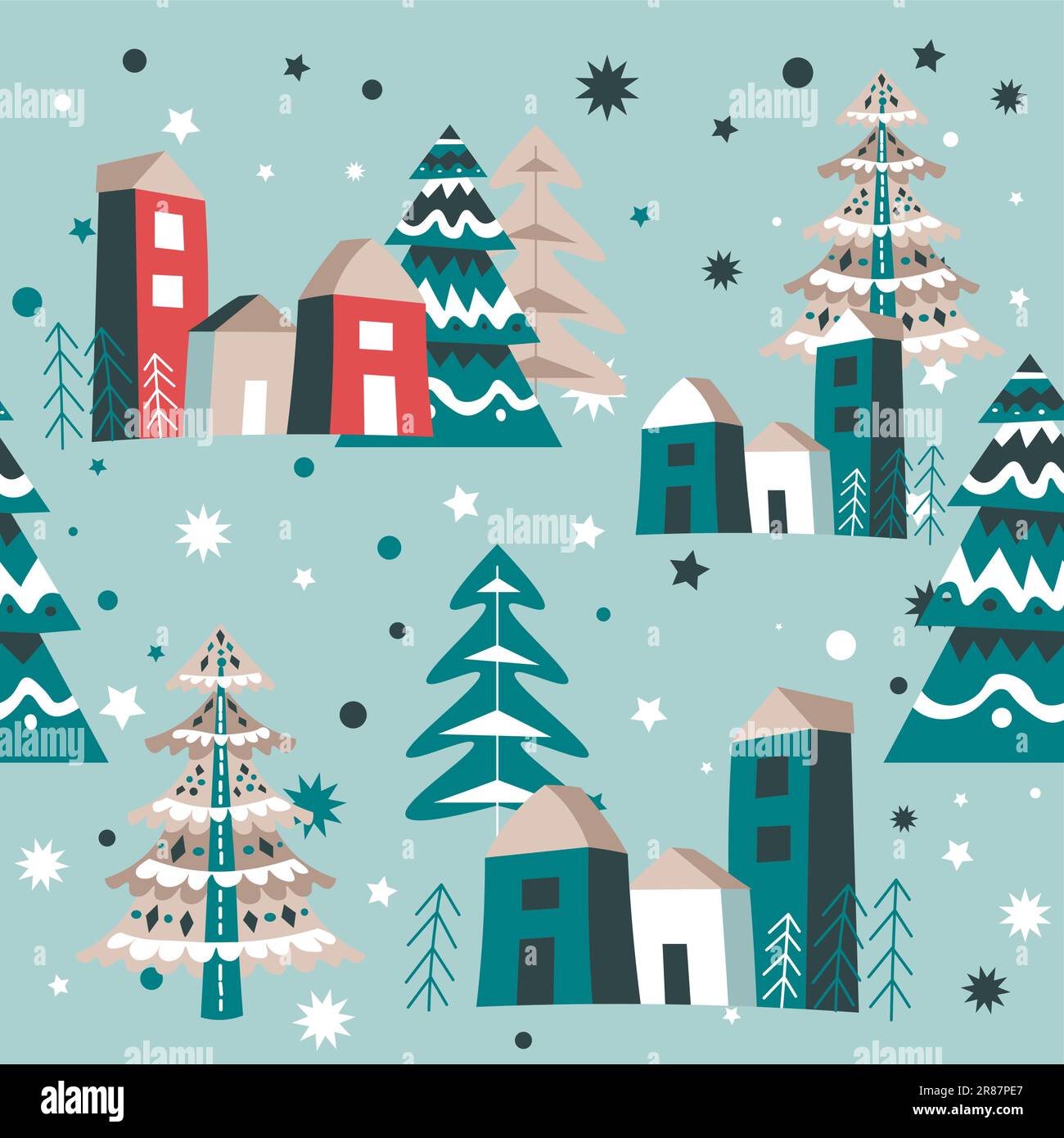 Snowy streets Stock Vector Images - Alamy