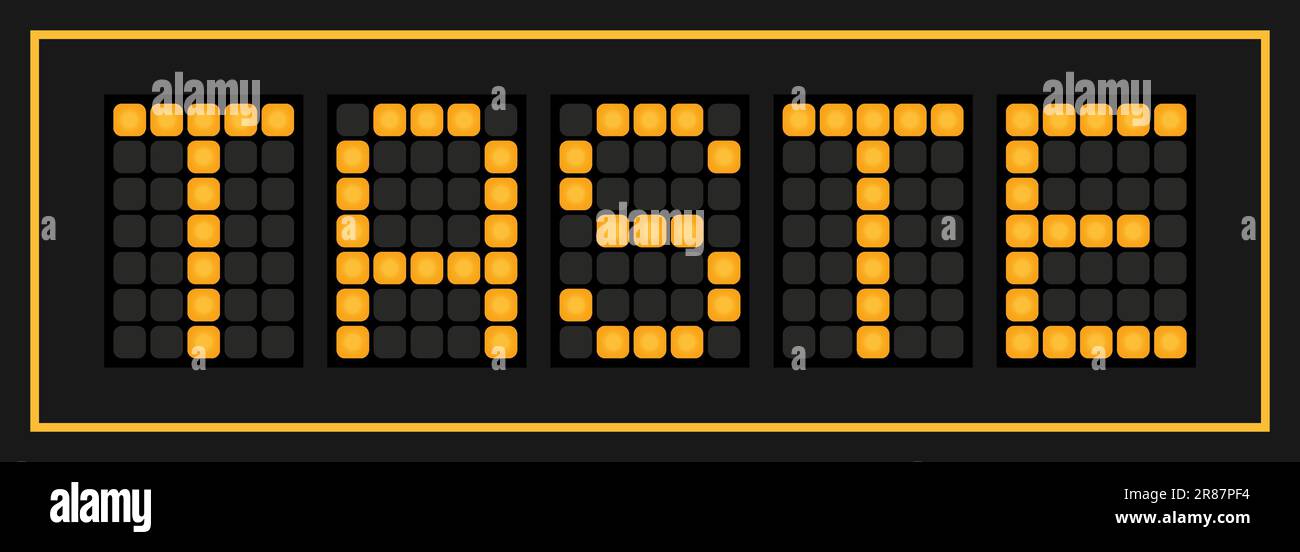 Orange color led banner in word taste on black background Stock Vector ...