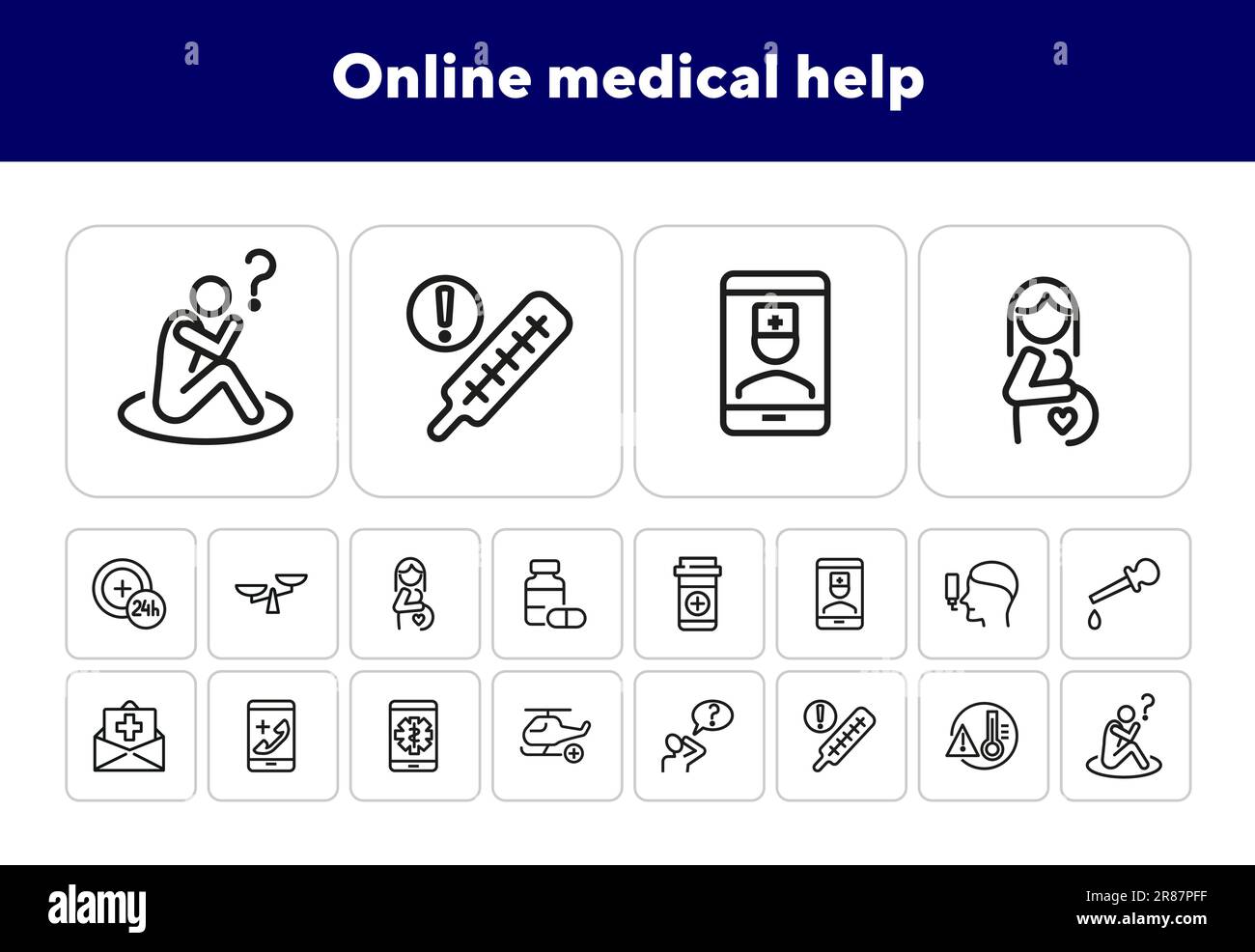 Cure online Stock Vector Images - Alamy