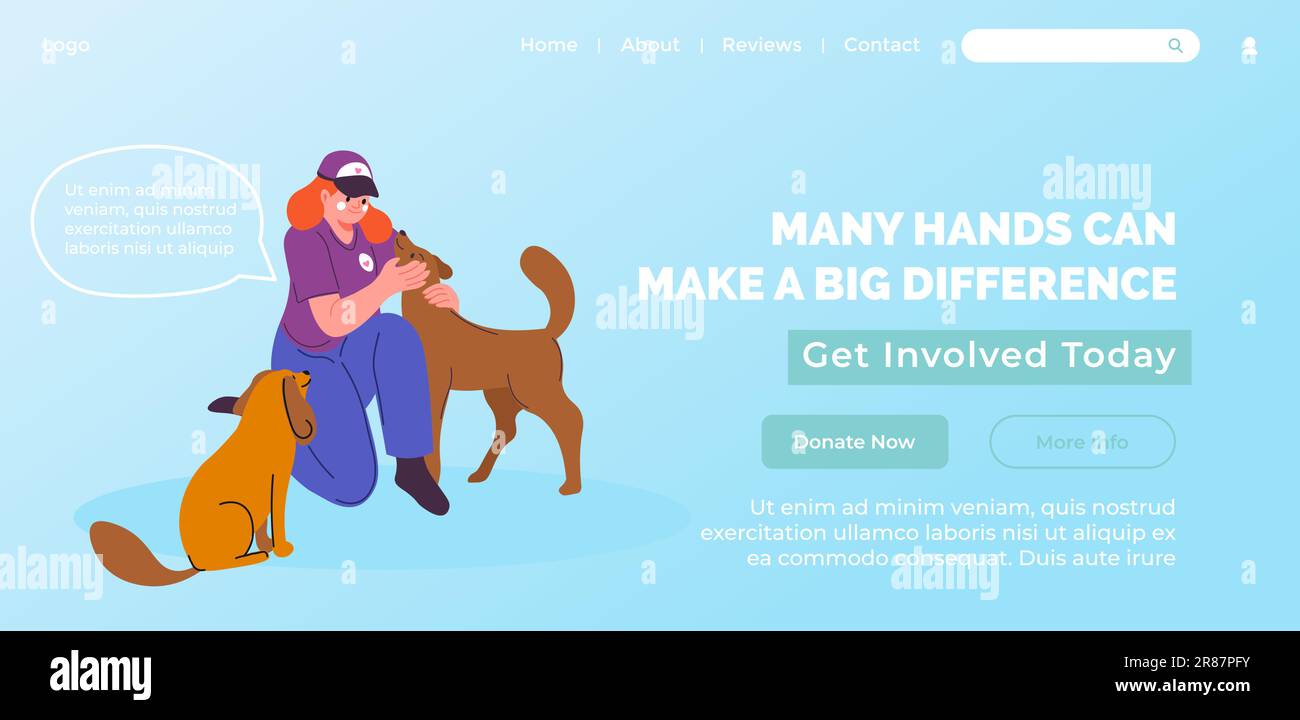 Helping stray animals Stock Vector Images - Alamy