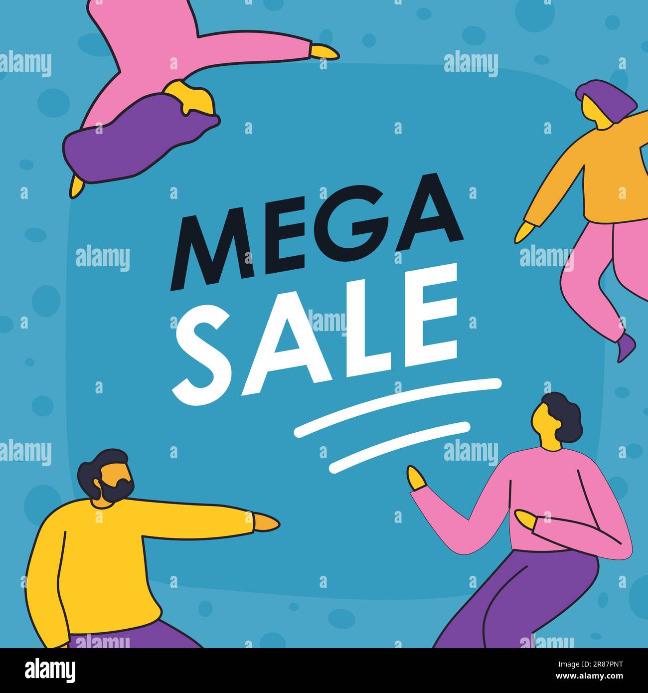 Shops and stores promotional banner and advertisement for clients and ...