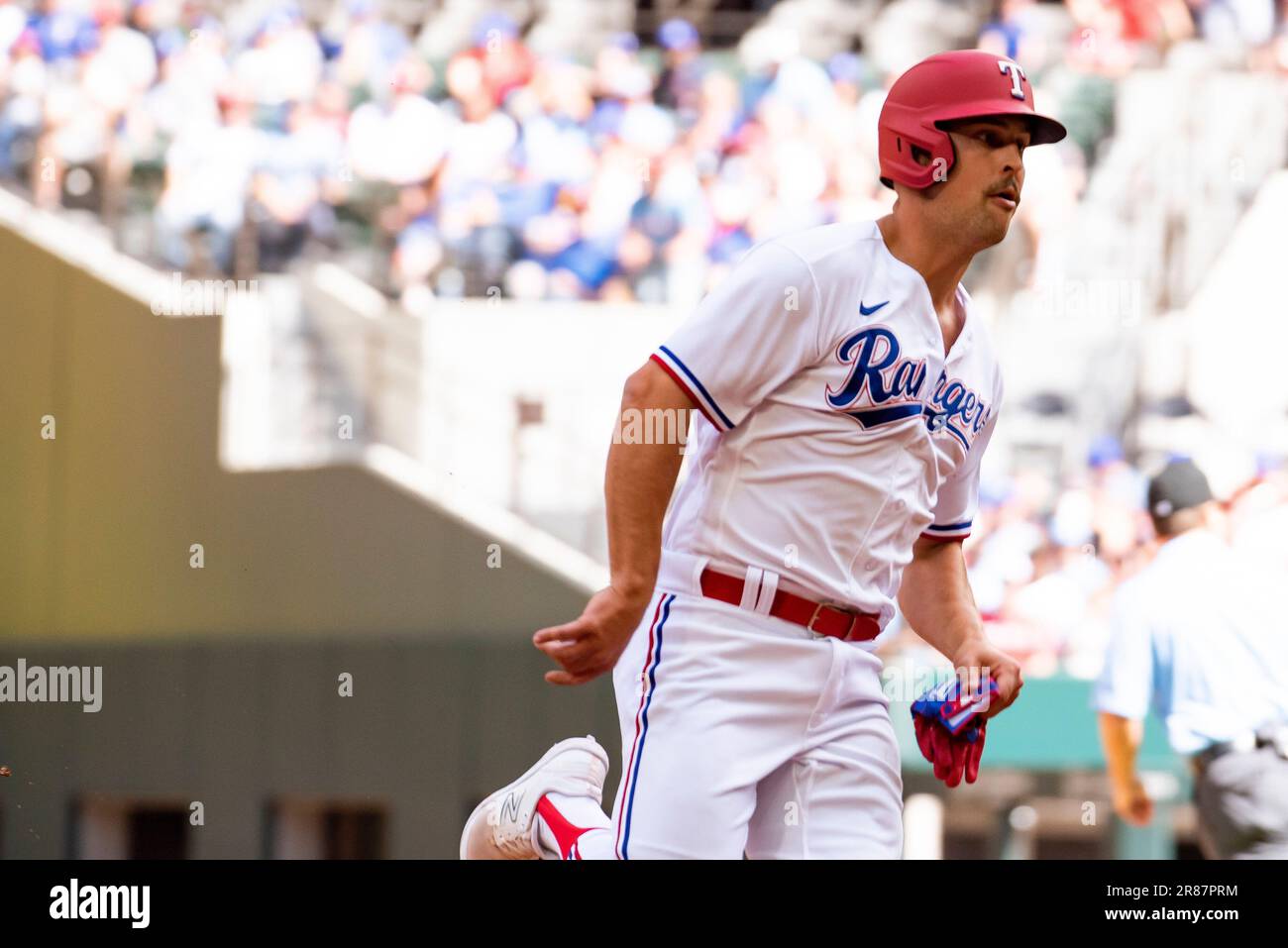 Texas Rangers First Baseman Nathaniel Lowe 30 Runs To Third Base In