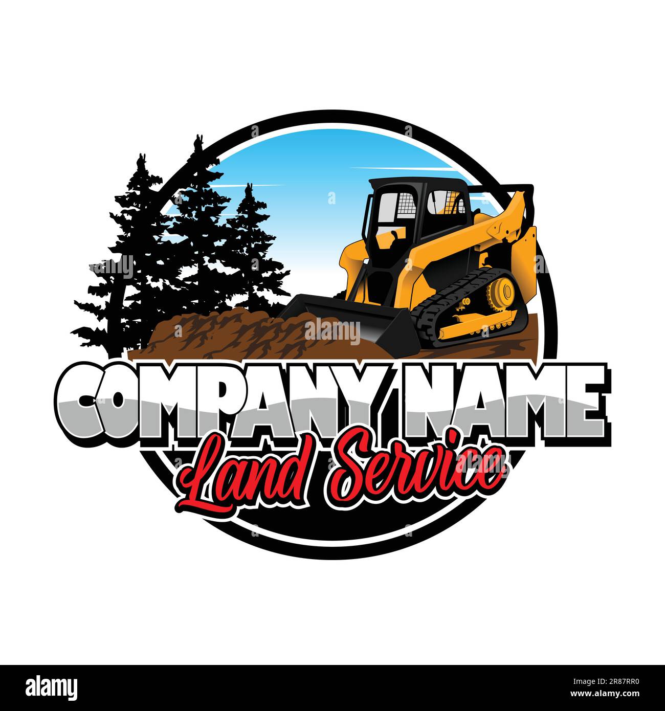 Land Service or Land Clearing Company Logo Stock Vector Image & Art - Alamy