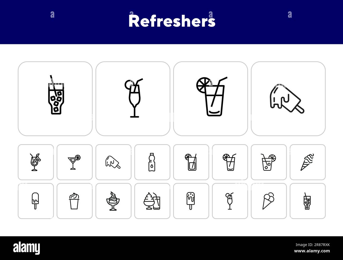 Refreshers sweet hi-res stock photography and images - Alamy