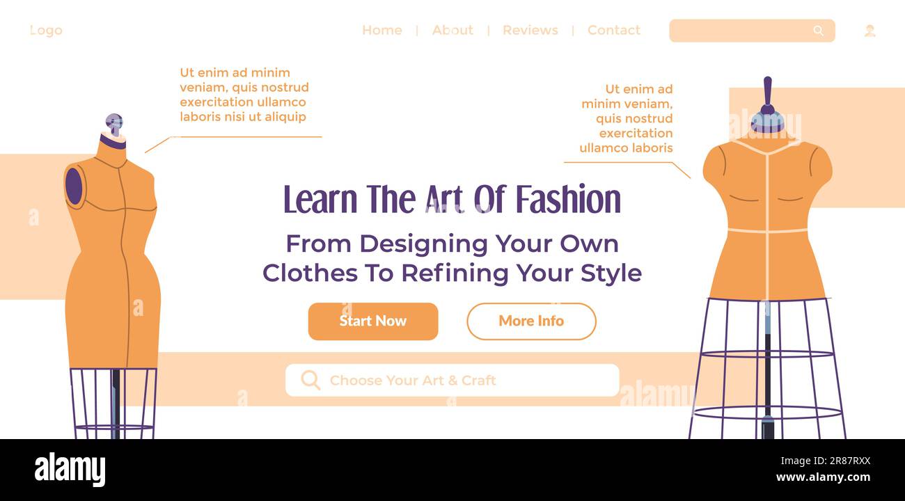 Learn art of fashion, designing your own clothes Stock Vector Image ...