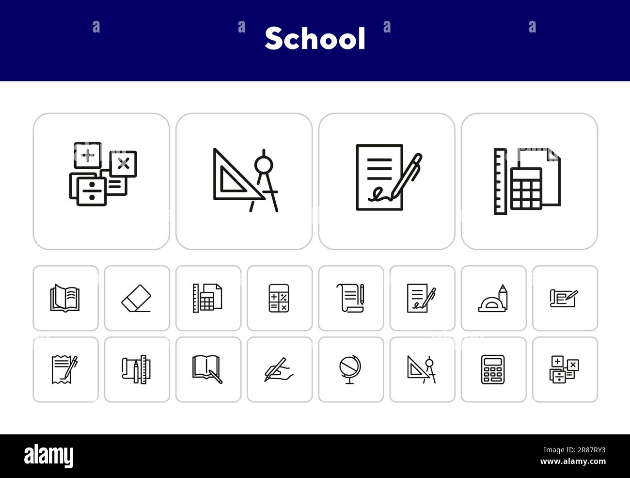 Sketching icons Stock Vector Images - Alamy