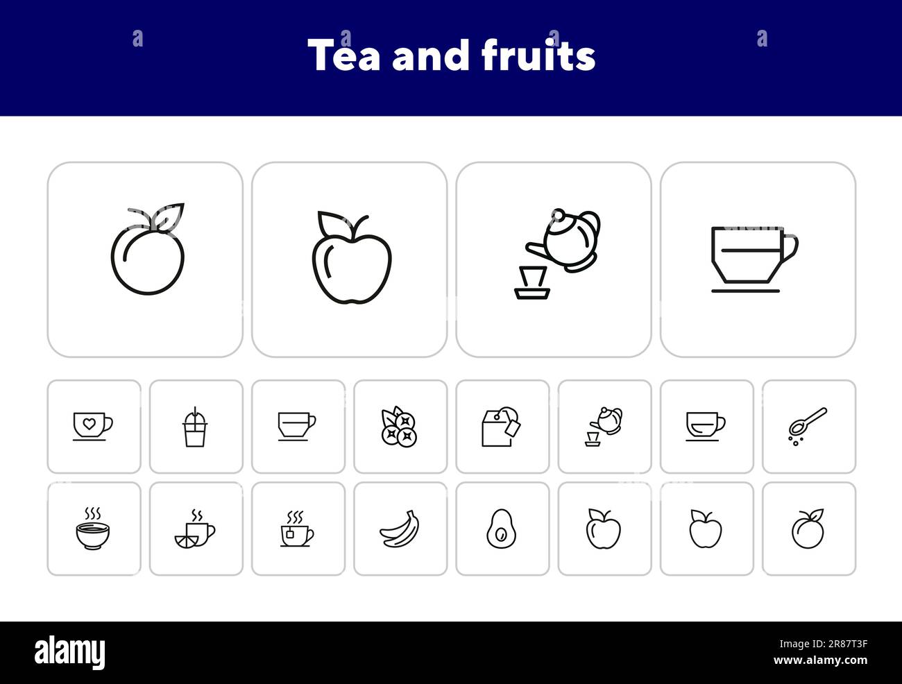 Hot peach tea Stock Vector Images - Alamy