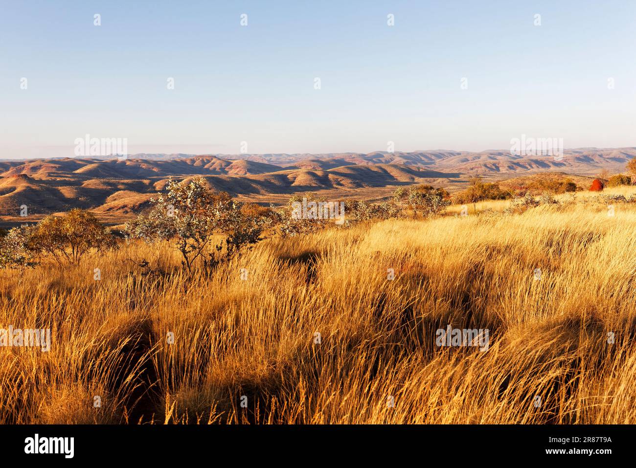 Vastness of the Pilbara landscape seen from Mount Sheila, Western ...