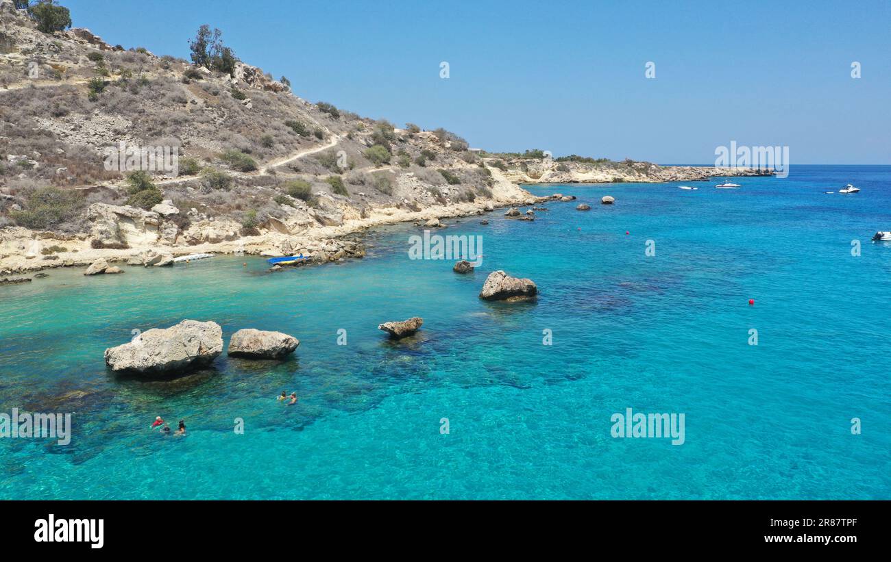 Ayia napa cyprus beach beach people shore blue sky hi-res stock ...