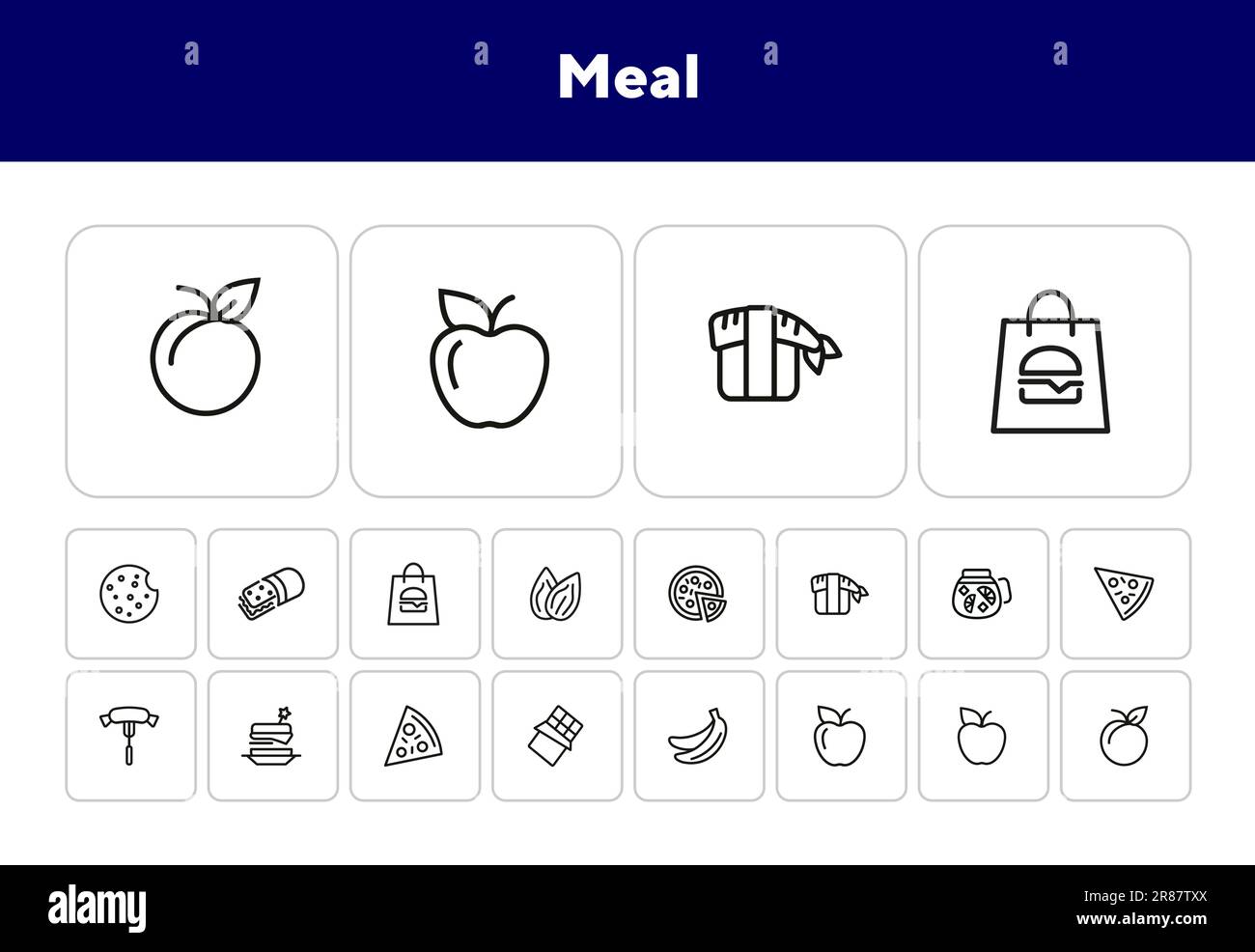 Sandwich packet plate Stock Vector Images - Alamy