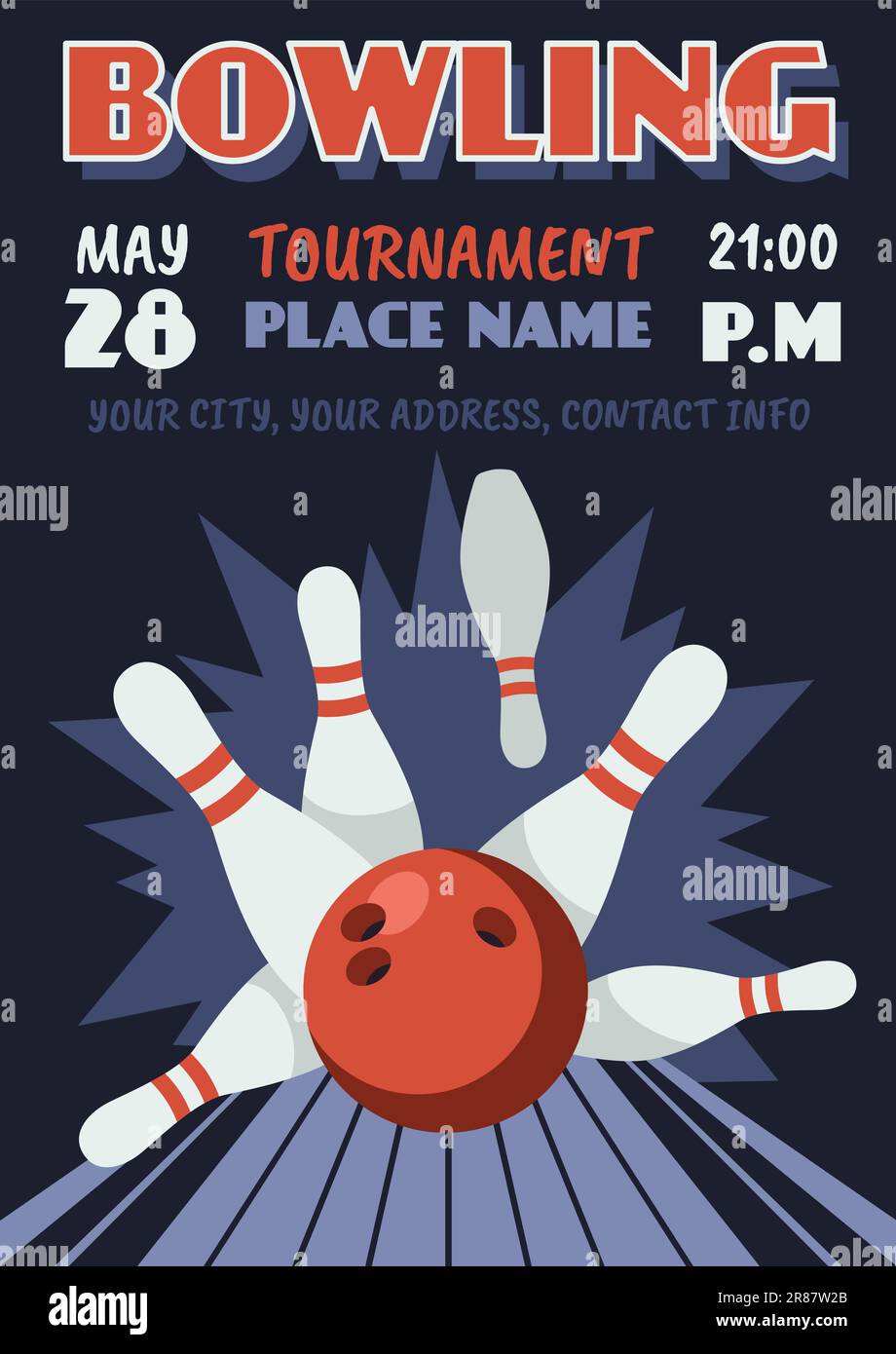 Bowling Tournament Flyer Template