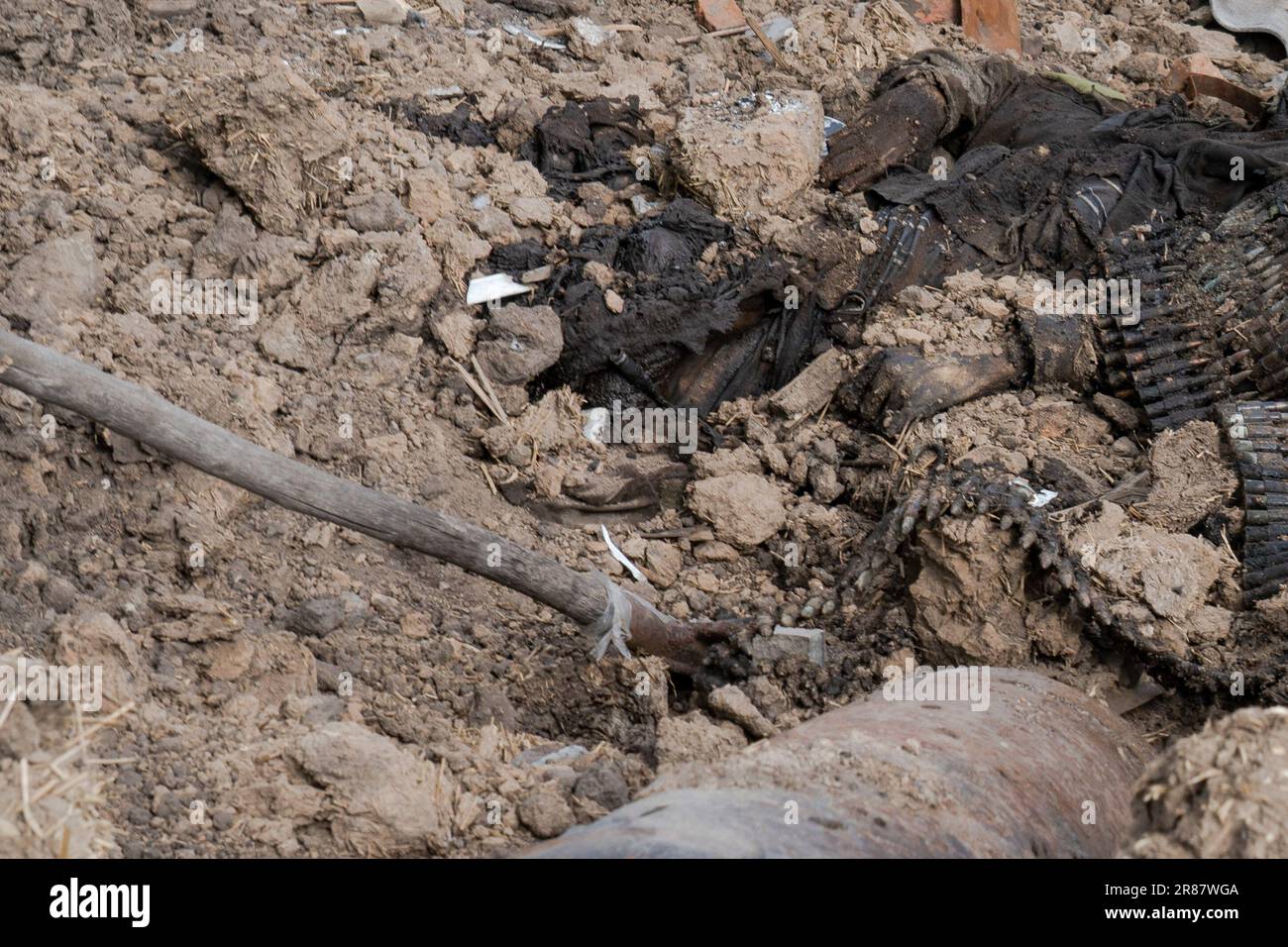 Ukraine. 17th June, 2023. (EDITORS NOTE: Image depicts death) A Russian ...