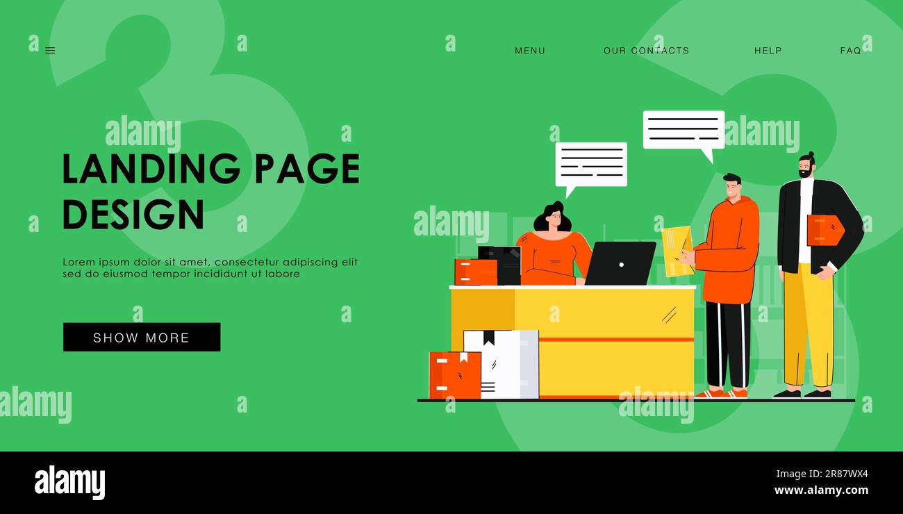 Post office vector illustration Stock Vector Image & Art - Alamy