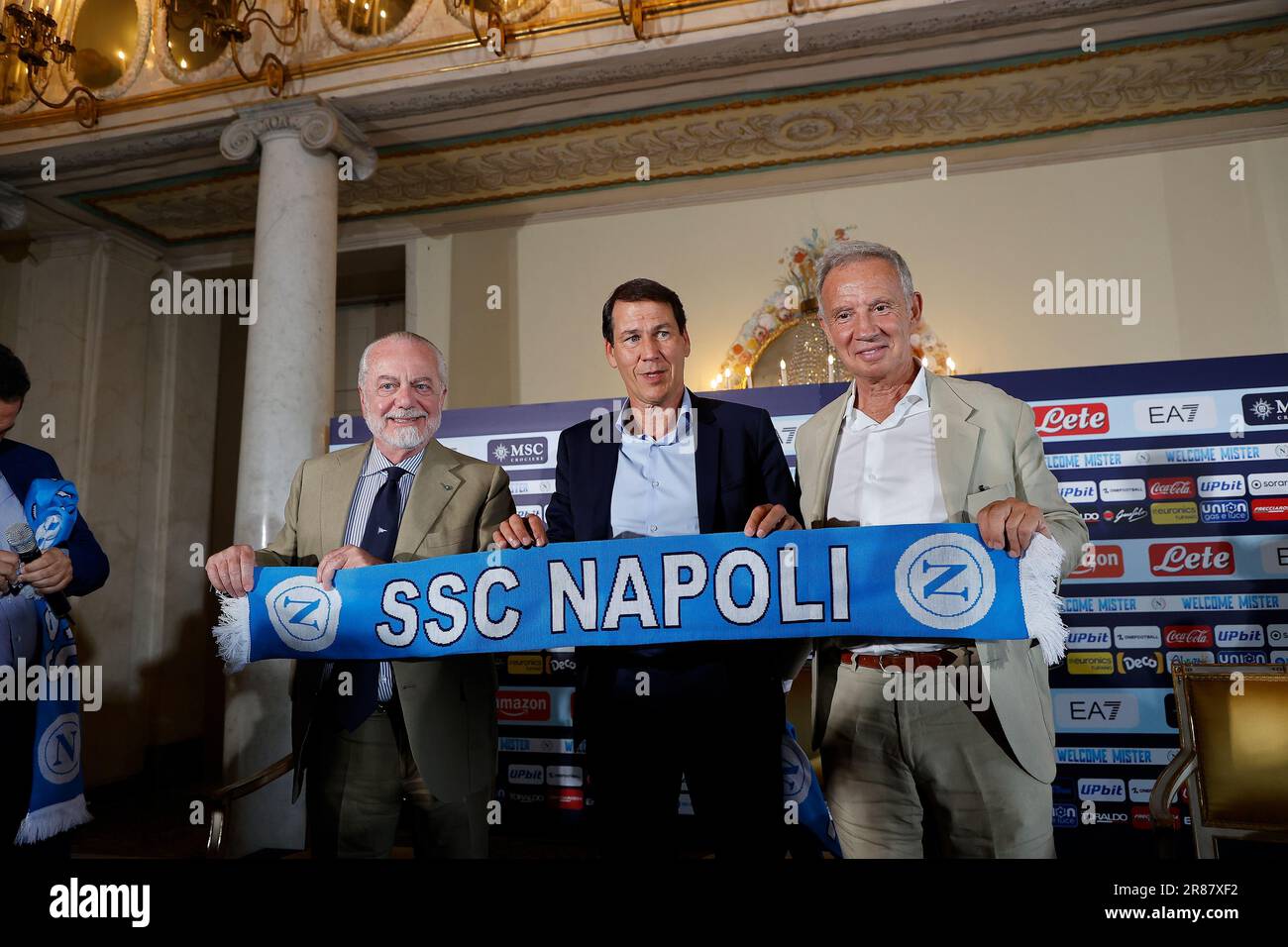 Naples, Naples, Italy, June 19, 2023, Rudy Garcia, Aurelio De ...