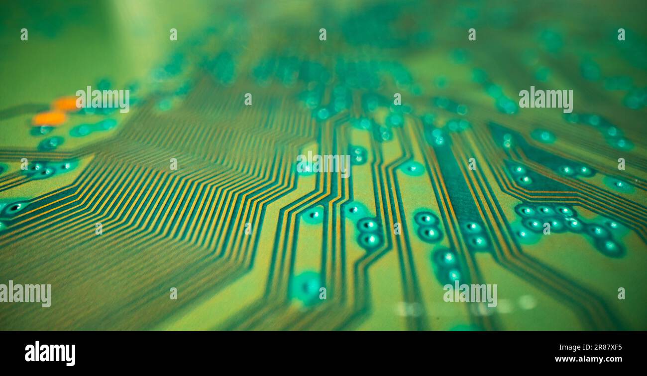 Electronic circuit board technology background. Electronic plate ...