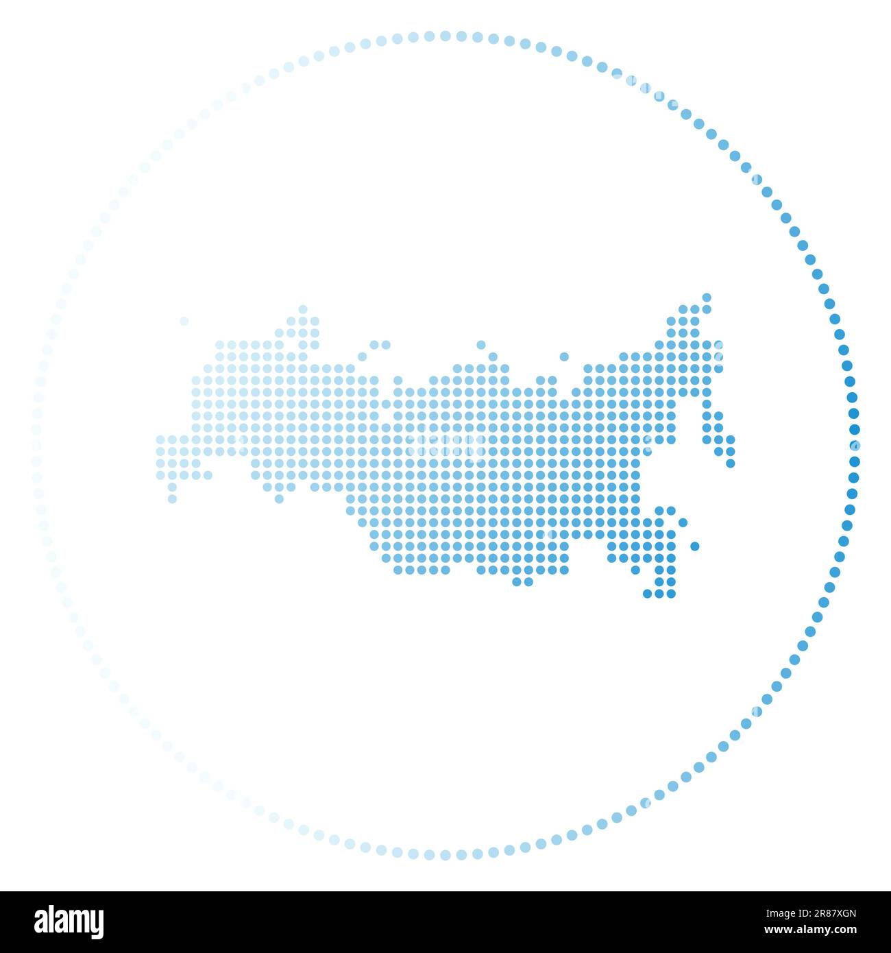 Russia dot map Cut Out Stock Images & Pictures - Alamy