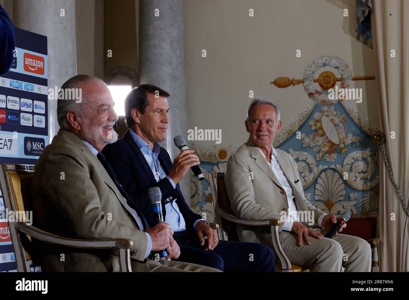 Naples, Naples, Italy, June 19, 2023, Rudy Garcia, Aurelio De ...