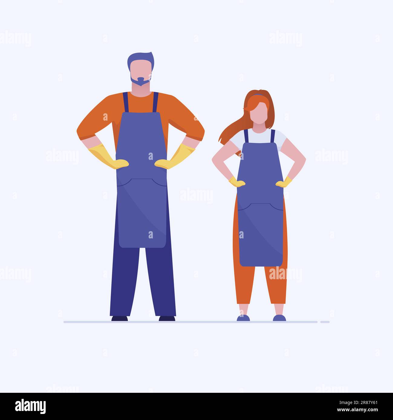 Worker craftswoman Stock Vector Images - Alamy