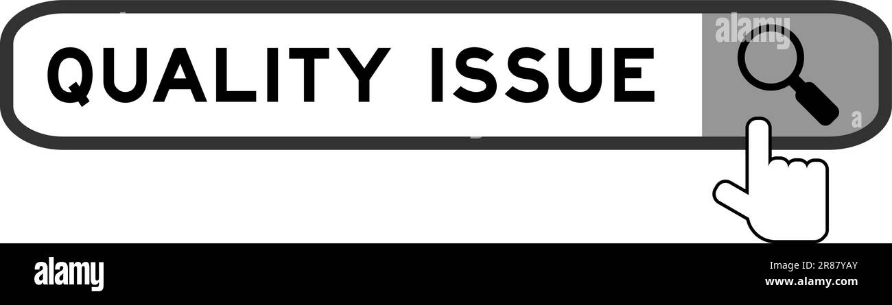 Search banner in word quality issue with hand over magnifier icon on ...