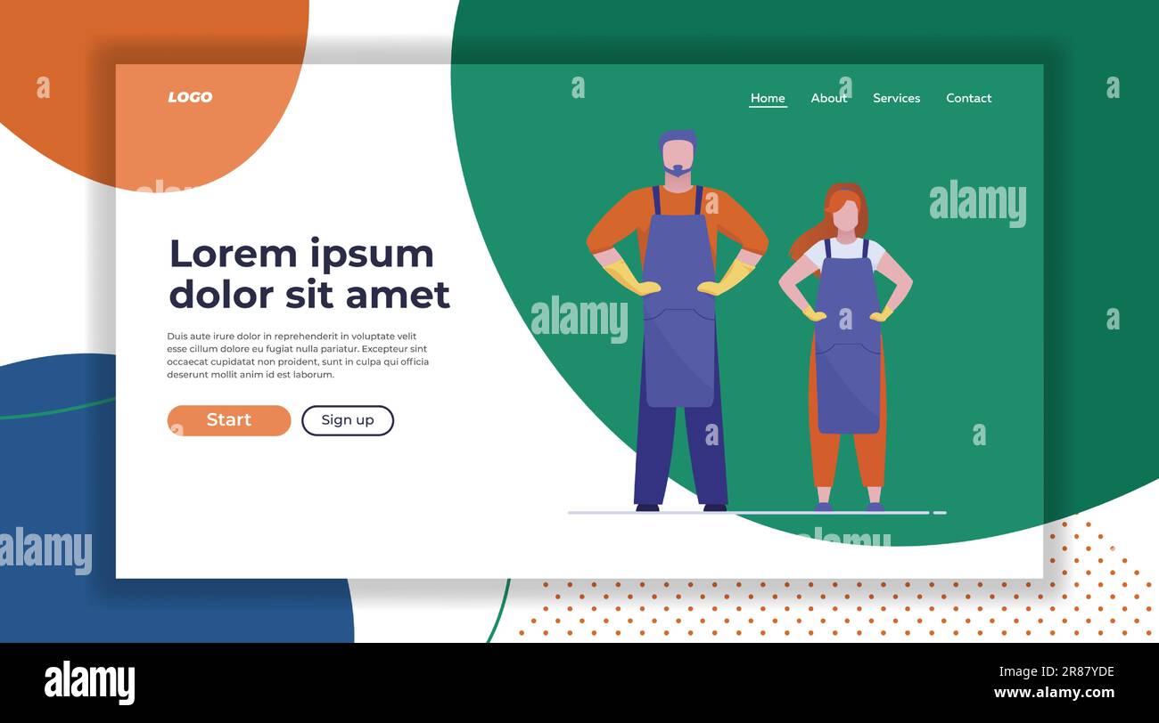 Couple of crafts people Stock Vector Image & Art - Alamy