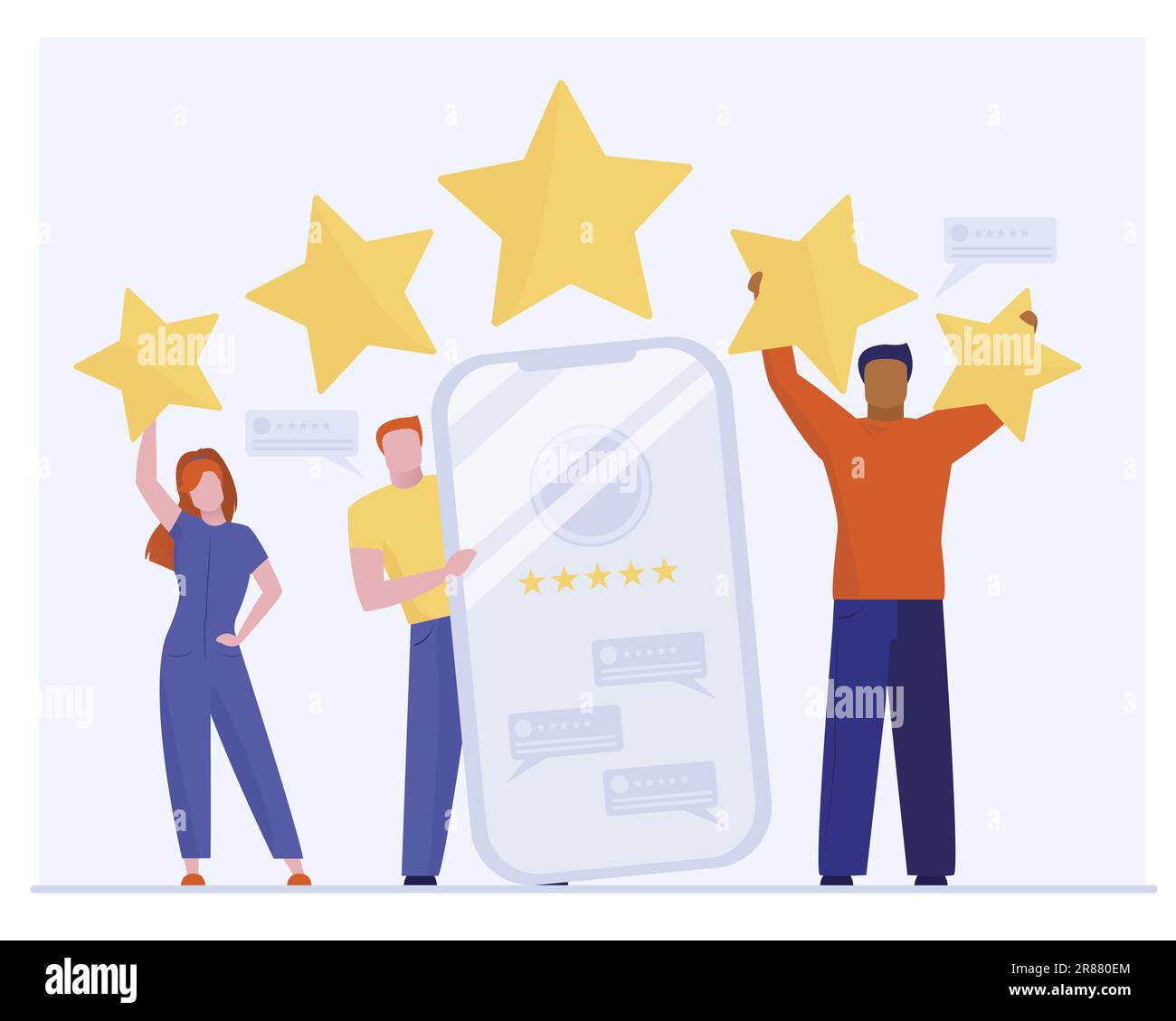 Positive customer feedback Stock Vector Image & Art - Alamy