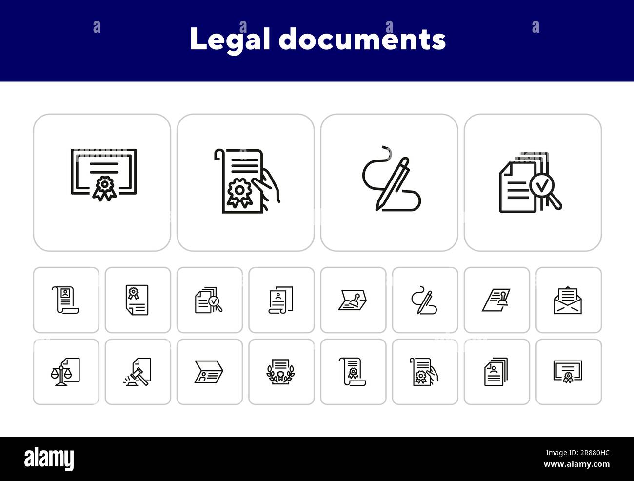 Official court documents Stock Vector Images - Alamy