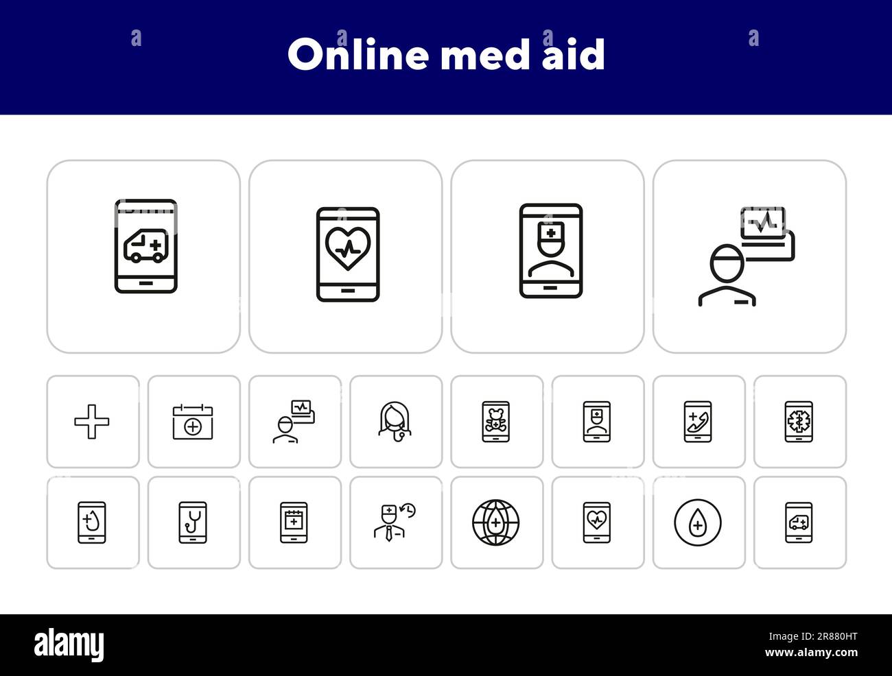 Med logo design Stock Vector Images - Alamy