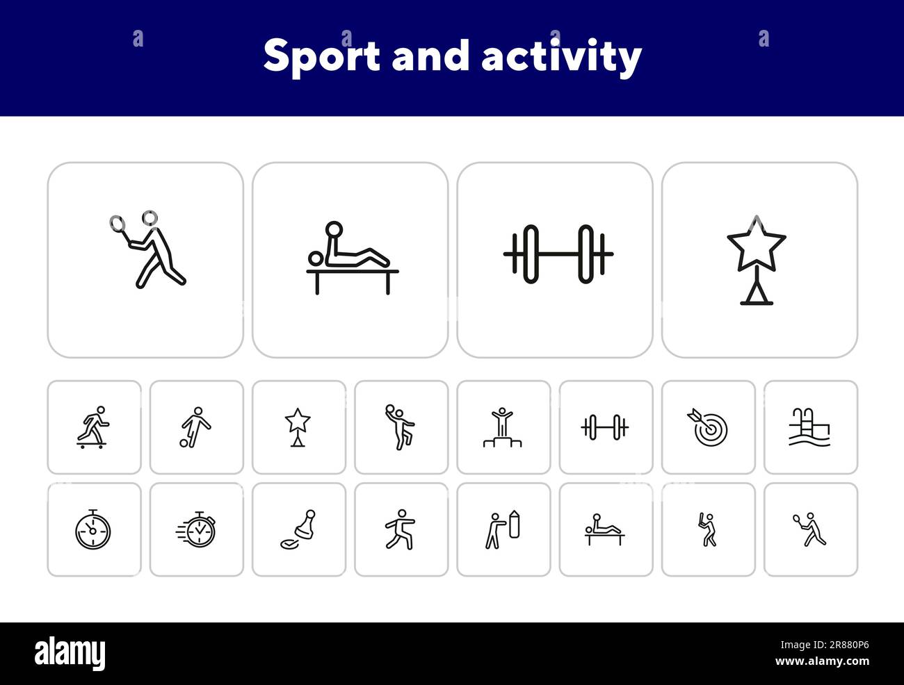 Sport and activity icons Stock Vector Image & Art - Alamy