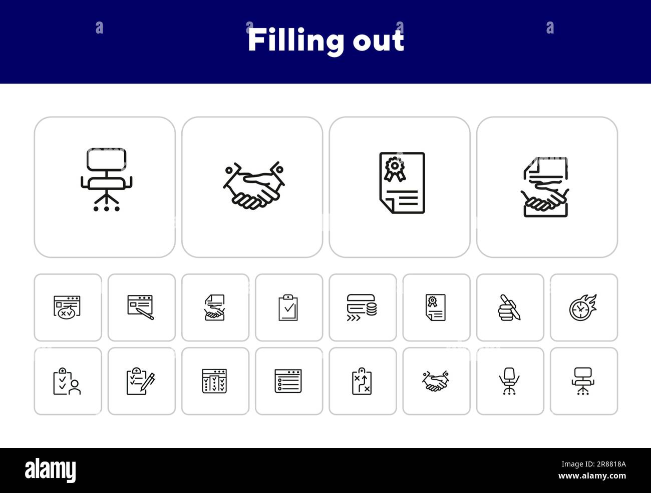 Form filling service Stock Vector Images - Alamy