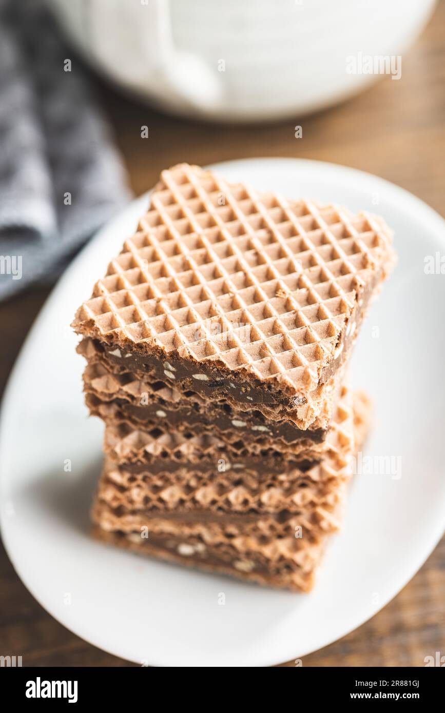 Hazelnut wafer hi-res stock photography and images - Alamy
