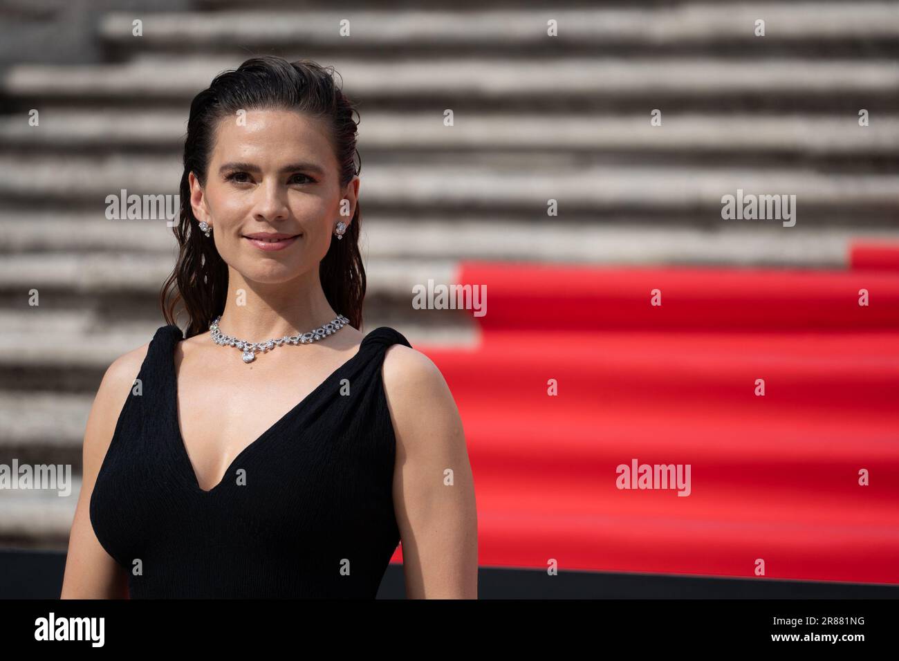 Rome, Italy. 19th June, 2023. British-US actress Hayley Atwell poses on ...