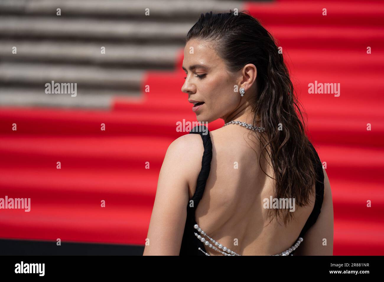 Rome, Italy. 19th June, 2023. British-US actress Hayley Atwell poses on ...