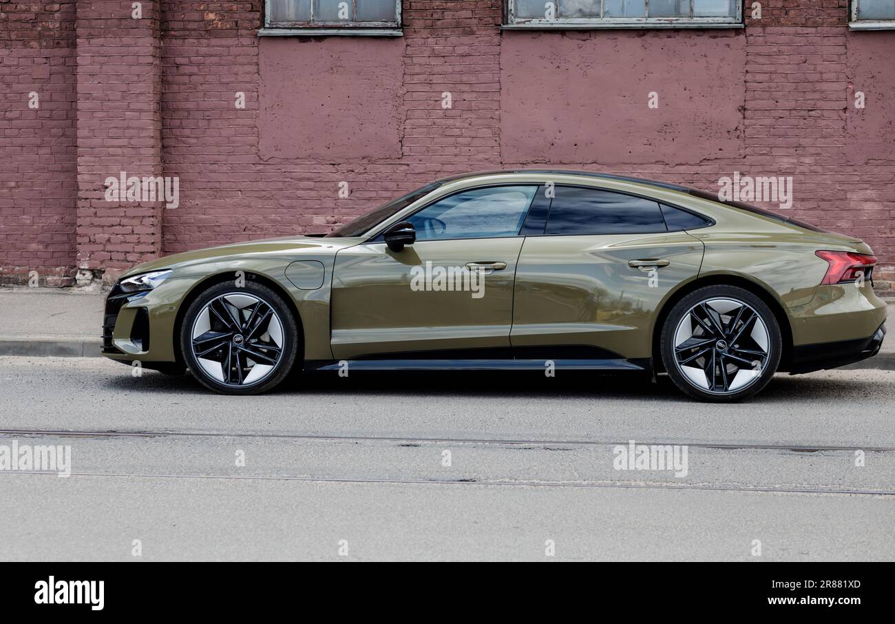 Minsk, Belarus, June 2023 - Audi e-tron GT is a battery electric ...