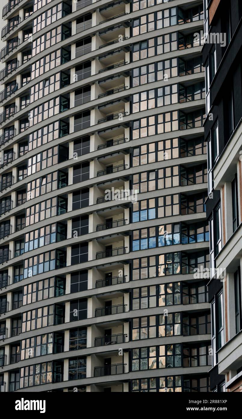 New modern block of flats. new residential building Stock Photo - Alamy
