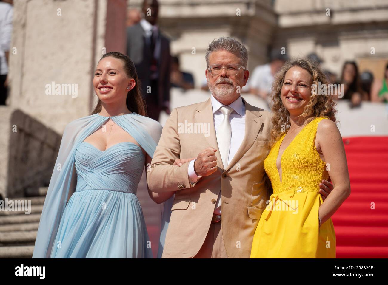 Rome, Italy. 19th June, 2023. US film director Christopher McQuarrie (C ...