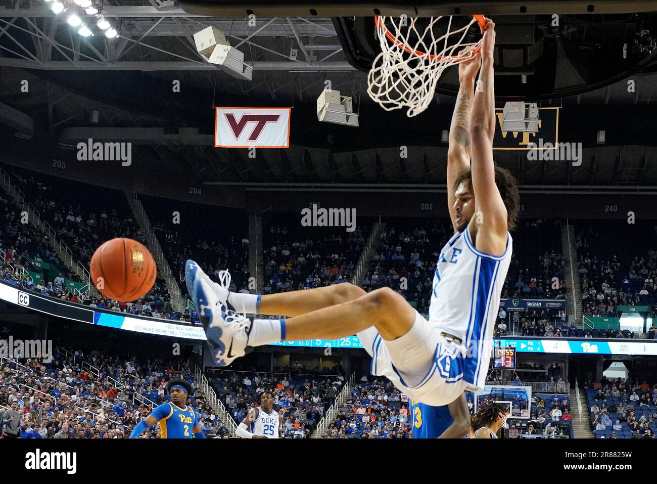 FILE - Duke center Dereck Lively II dunks against Pittsburgh during the ...