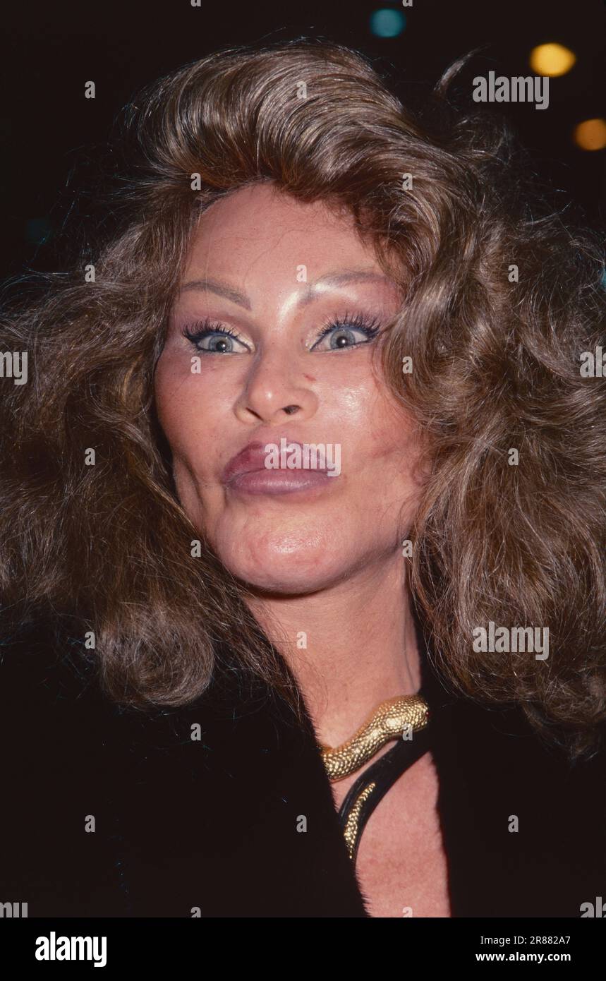 Jocelyn Wildenstein at a performance of "Fosse" at the Broadhurst ...