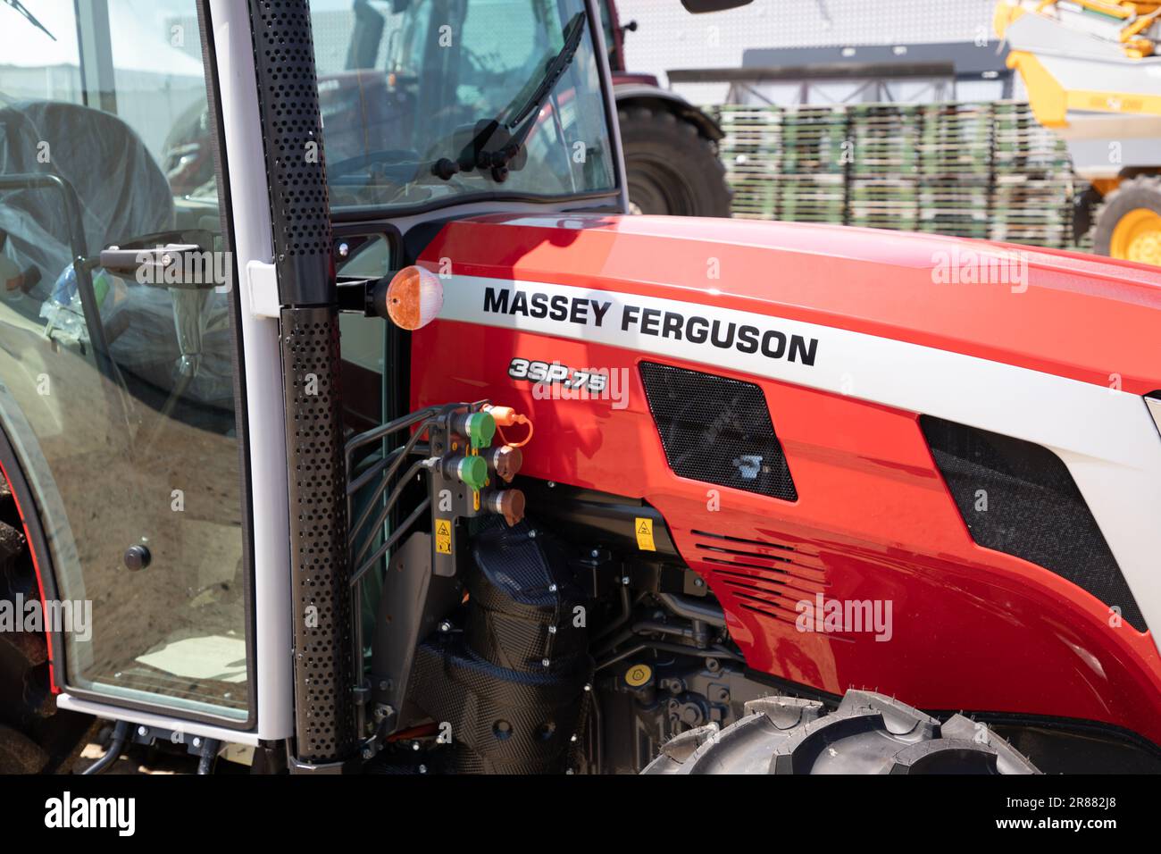 Bordeaux , Aquitaine France - 06 06 2023 : Massey Ferguson tractor sign ...