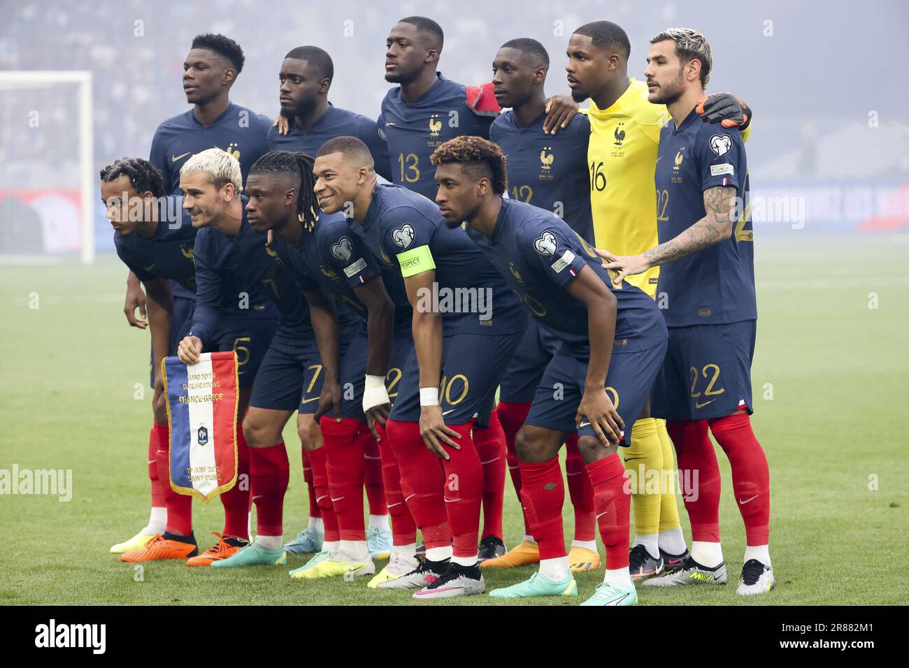 Team France poses before the UEFA Euro 2024, European Qualifiers, Group ...