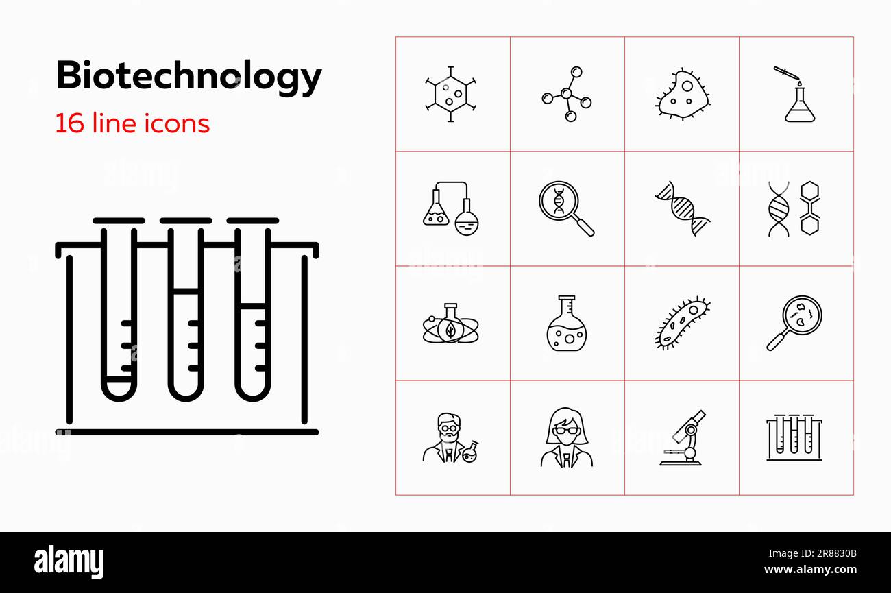 Clinical study icons hi-res stock photography and images - Alamy