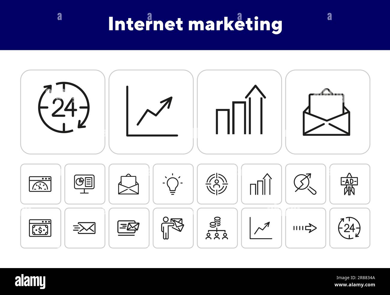 Promotion envelope icon outline Stock Vector Images - Alamy