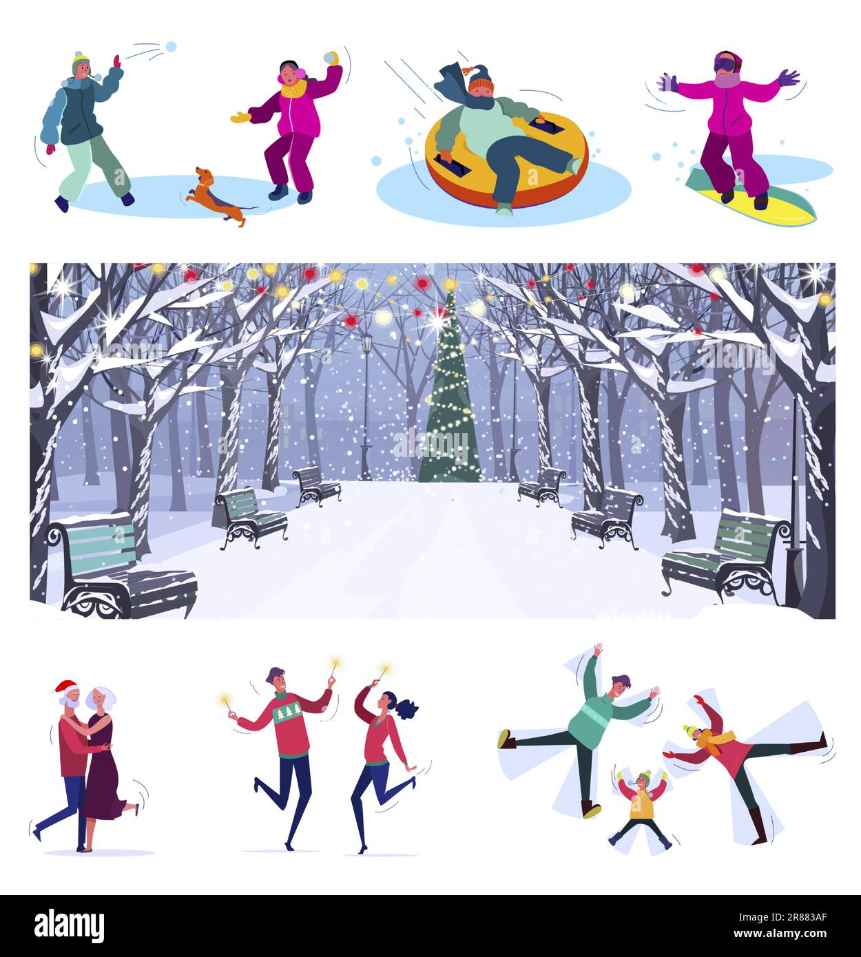 Festive activities set hi-res stock photography and images - Alamy