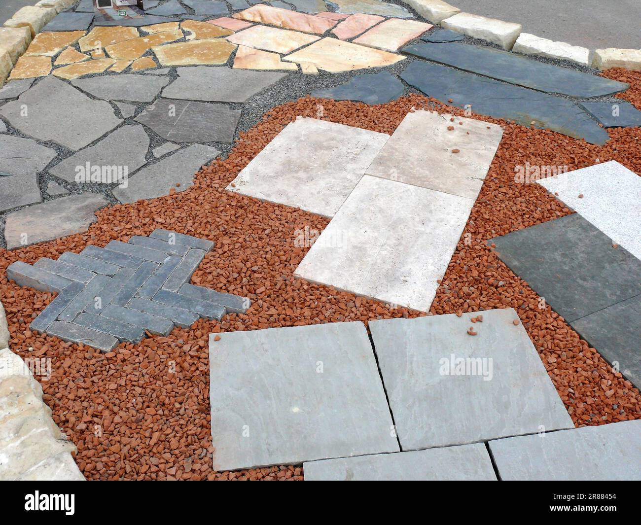 Paving stones, slab patterns Stock Photo - Alamy
