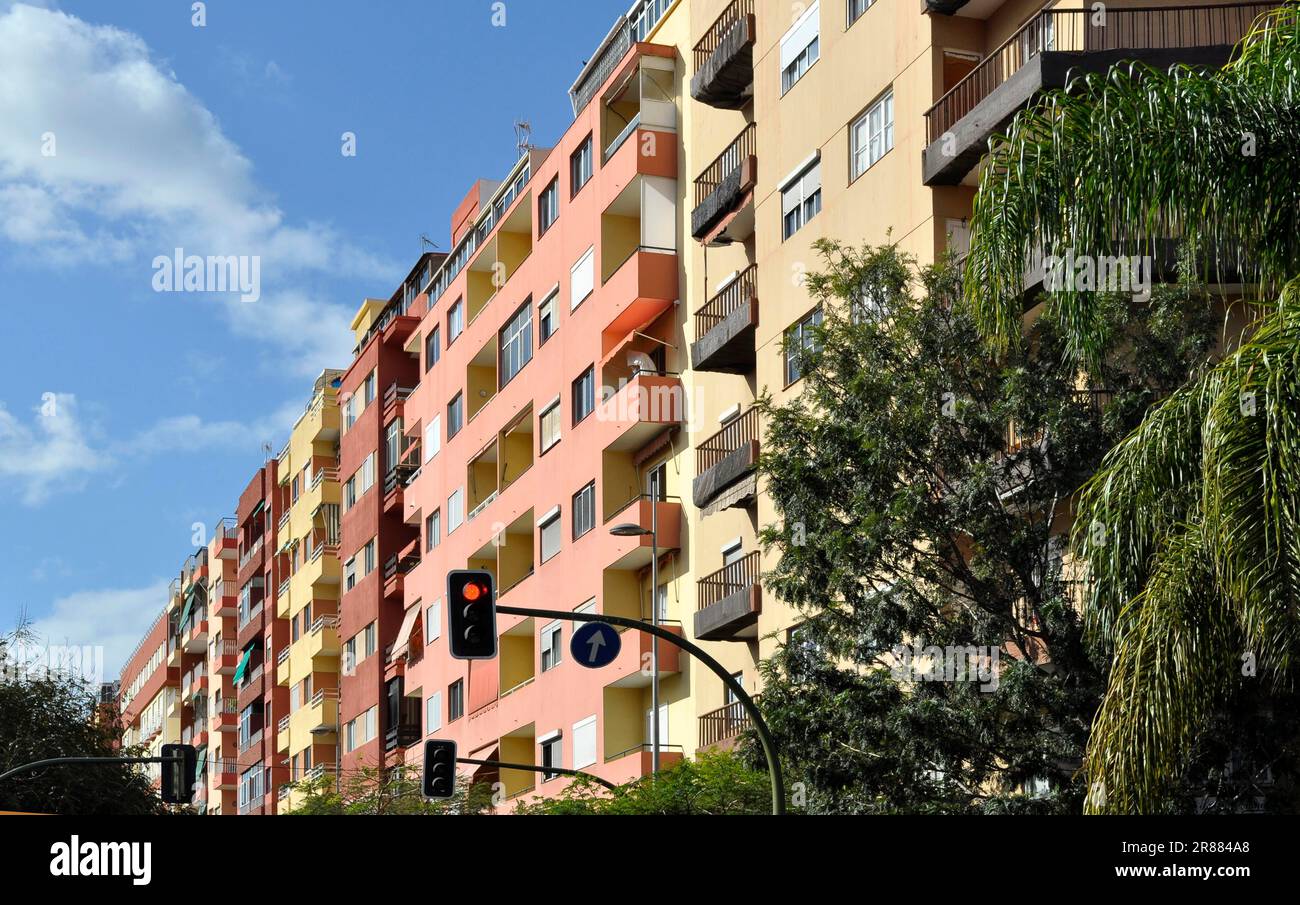 S. Cruz, city centre, apartment block, high-rise, Santa Cruz de ...